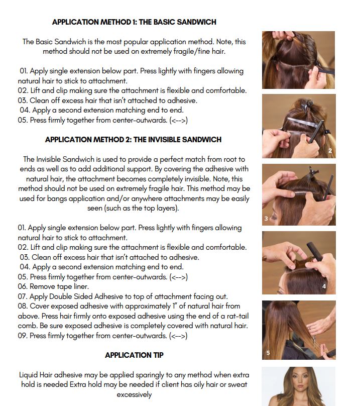 How to Install Tape Hair Extensions- An Easy Step by Step Guide ...
