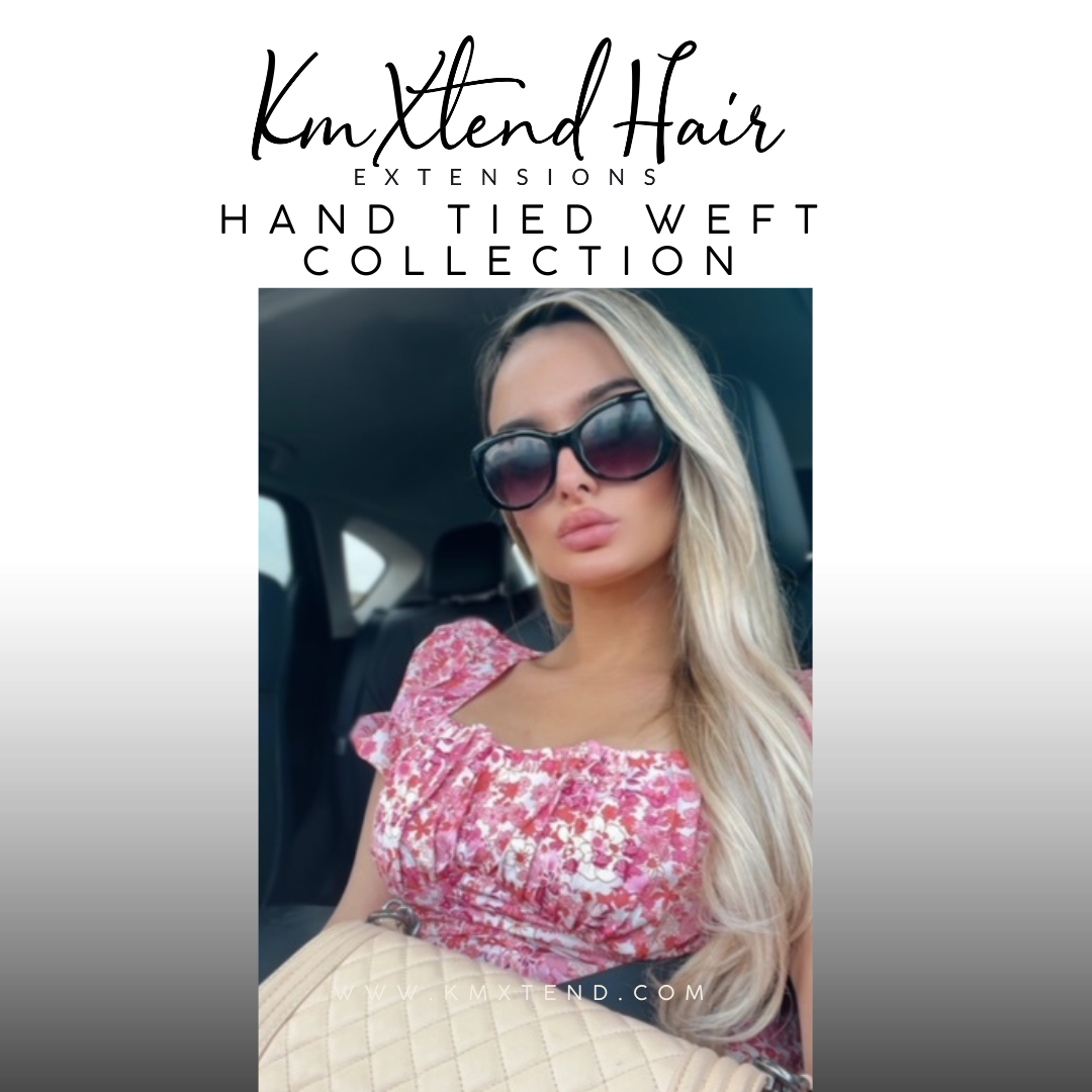 Hand Tied Weft Hair Extensions Various Lengths and Colors – KmXtend ...
